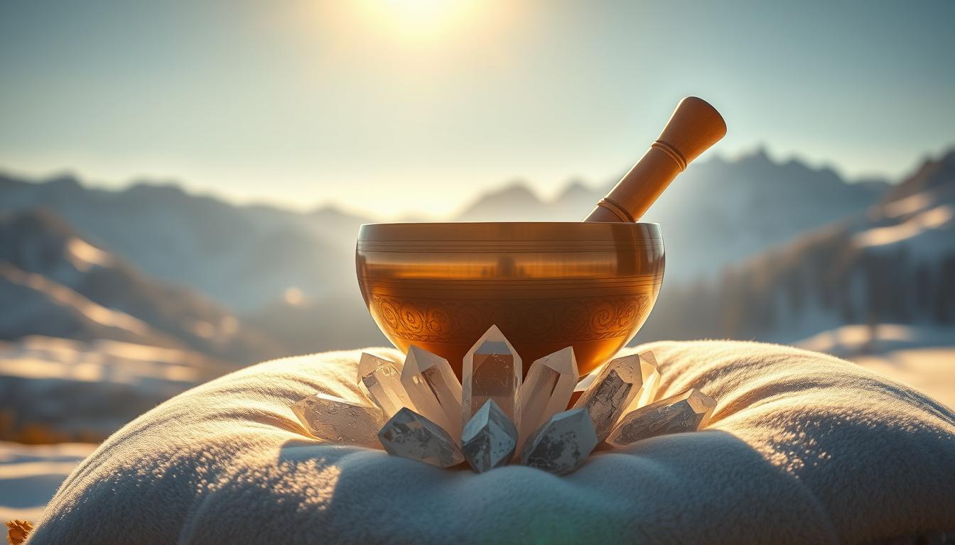 Purification des cristaux grâce aux bols chantants tibétains